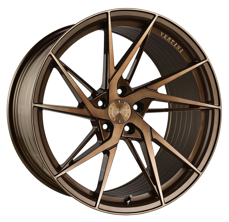 19” Vertini RFS1.9 Brushed Dual Bronze Concave Wheels - Set of 4